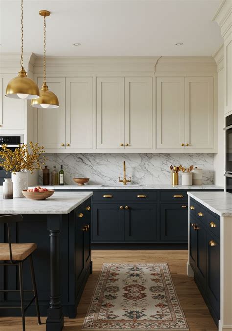 Classic Timeless Kitchen Ideas With Rich Contrast And Elegant Design