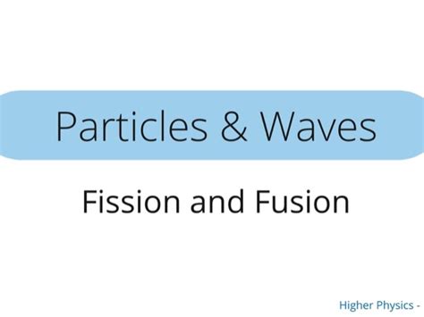 Cfe Higher Physics Particles And Waves Powerpoints Teaching Resources