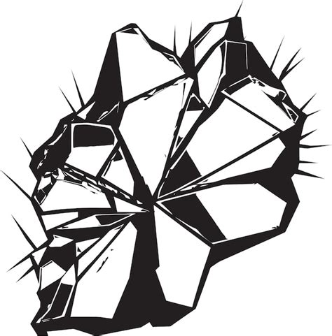 Premium Vector Surreal Symphony Broken Glass Vector Illustration