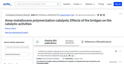Ansa Metallocene Polymerization Catalysts Effects Of The Bridges On