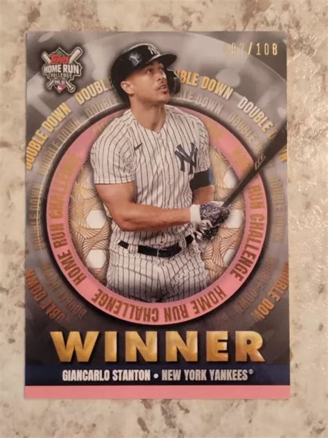 Topps Home Run Challenge Giancarlo Stanton Vainqueur Double Down