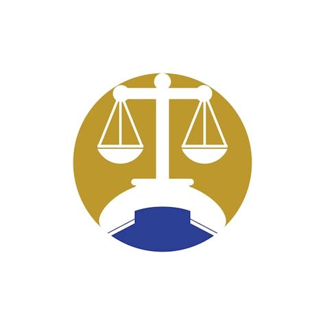 Law Call Vector Logo Design Template Premium Vector