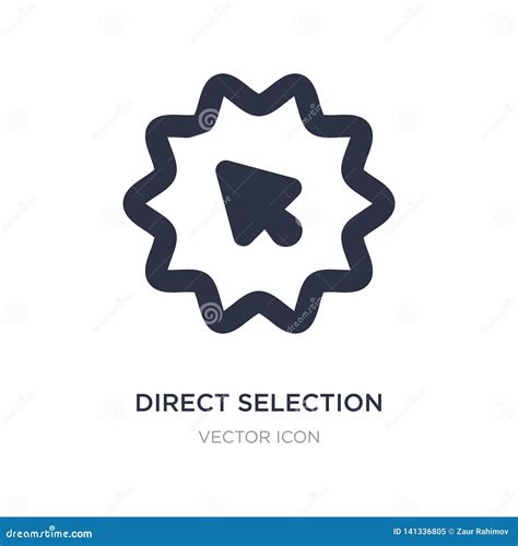 Direct Selection Icon On White Background Simple Element Illustration
