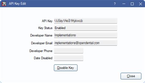 Open Dental Software API Setup