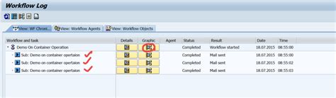 Uses Container Operation Sapcodes