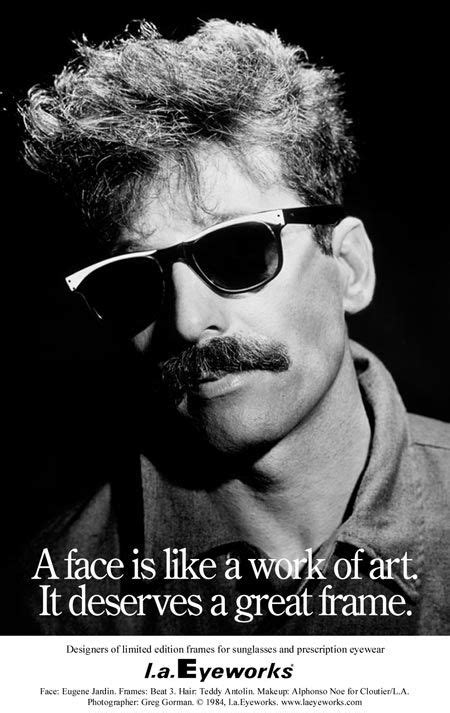 Artist Eugene Jardin For L A Eyeworks 1984 Flawless Beauty Square Sunglasses Men Sunglass
