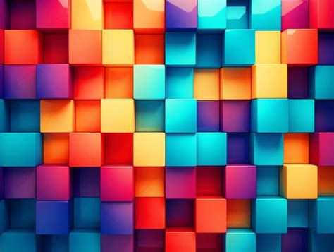 Premium Photo Colorful Geometrical Shape Background