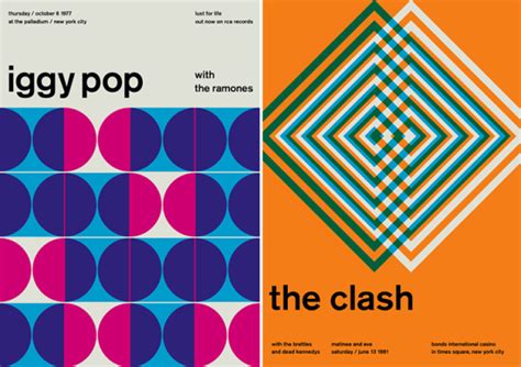 Check Out These Vintage Rock Posters Remixed With Swiss Modernism