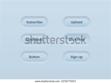 Ui Ux Buttons Design Set Trendy Stock Vector Royalty Free 2218775027 Shutterstock
