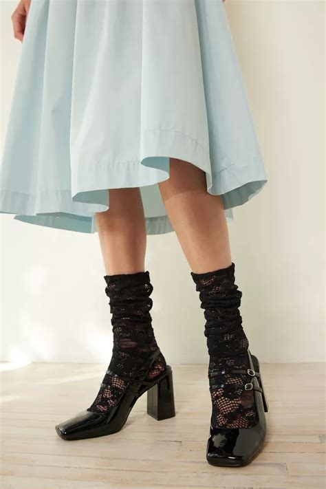 Lace Tall Sock Urban Outfitters