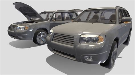 Subaru Forester 2003 3d Model By Entervent [ded736c] Sketchfab