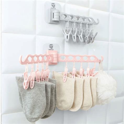 Wall Hanger Socks Underwear Multifunctional Shelf Plastic Drying Rack