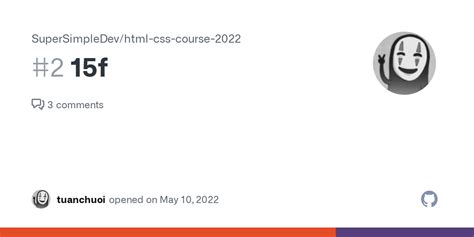 F Issue Supersimpledev Html Css Course Github