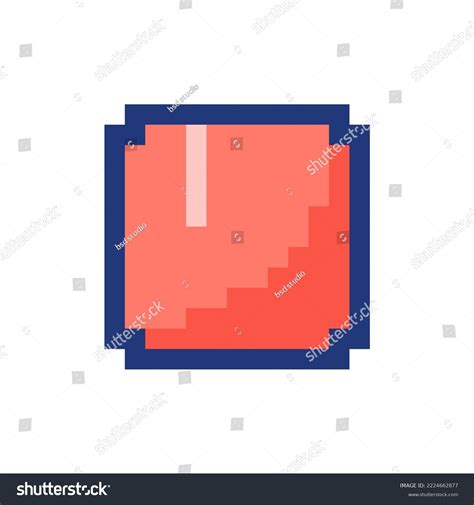 Stop Button Pixelated Rgb Color Ui Stock Vector Royalty Free 2224662877 Shutterstock