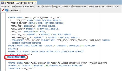 Import Oracle Legacy Exp Imp ORA 25179 Invalid PCTTHRESHOLD Storage