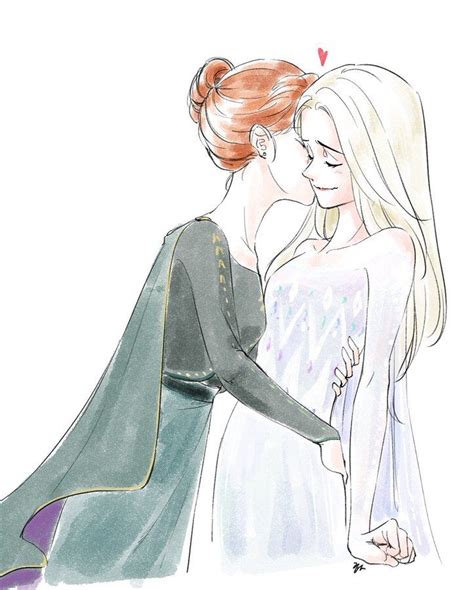 Elsanna World Disney Princess Yuri Frozen Disney Movie Frozen Fan Art