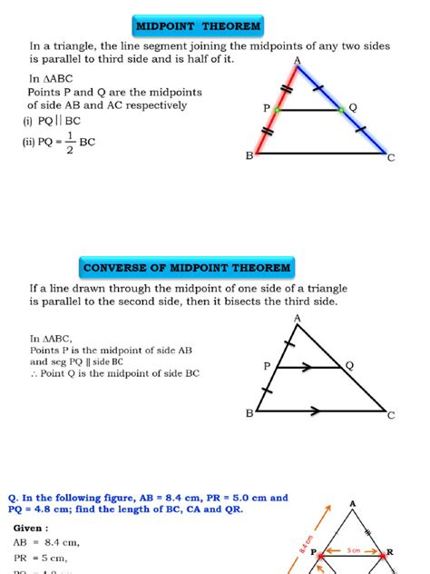 12mid Point And Its Converse Including Intercept Theorem Pdf