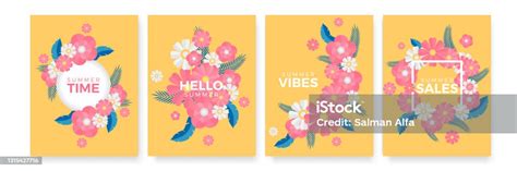소셜 미디어 게시물 모바일 앱 배너 디자인 및 웹 또는 인터넷 광고를 위한 트렌디한 추상 꽃 템플릿 안녕하세요 여름 판매 배너 또한 어머니의 날 인사말 카드 여성의 날