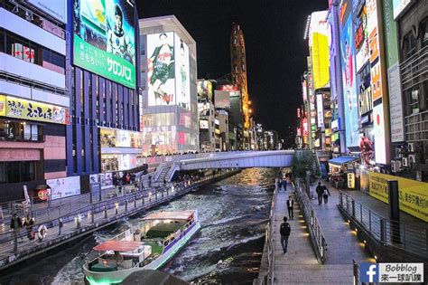 大阪道頓堀水上觀光船 導覽員有趣 大阪市景 跑跑人 看夜景 來一球叭噗