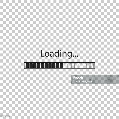 로딩 아이콘 투명 한 배경에 고립입니다 진행률 표시줄 아이콘입니다 평면 디자인입니다 벡터 일러스트 레이 션 0명에 대한 스톡 벡터 아트 및 기타 이미지 Istock