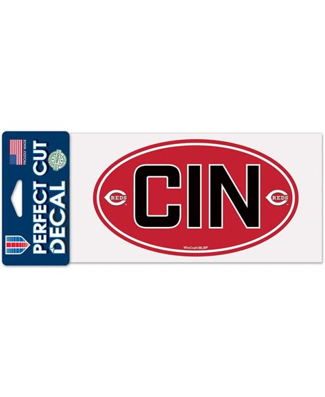 Wincraft Multi Cincinnati Reds 4 X 8 Perfect Cut Decal Modesens