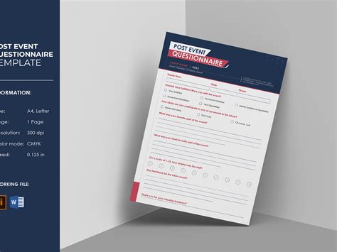 Post Event Questionnaire By Mukhlasur Rahman On Dribbble