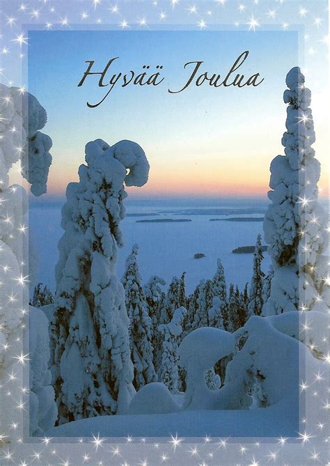 Finland Christmas Greetings Card Received From Darklady Flickr