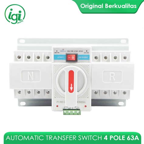 AUTOMATIC SWITCH TRANSFER ATS 4P 63A COS CHANGE OVER SWITCH MCB TYPE Lazada Indonesia