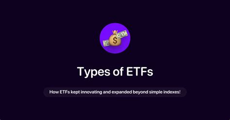 Types Of Etfs