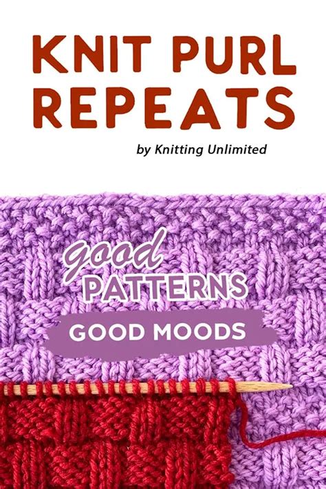Knit Purl Repeats 05 Seed Stitch And Basketweave Stitch Knitting Unlimited