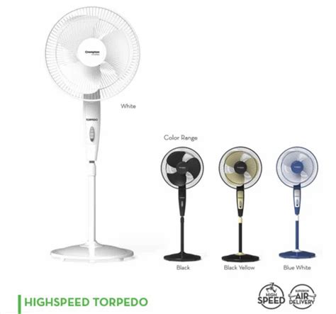 Crompton High Speed Torpedo Pedestal Fan Swastik Commercial