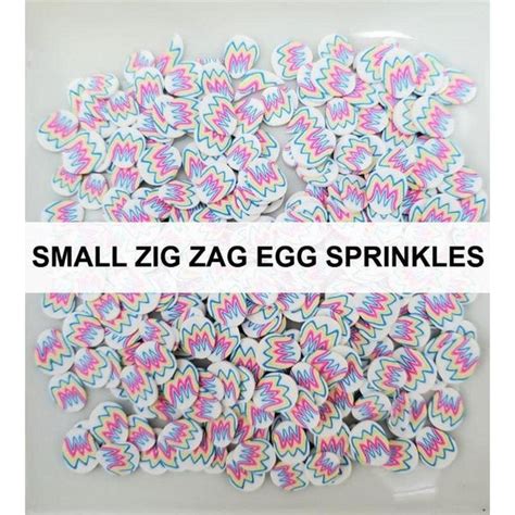 Small Zig Zag Easter Egg Sprinkles Kat Scrappiness