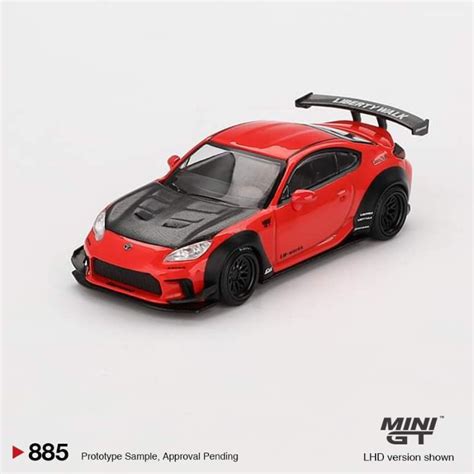 Pre Order Mini Gt Toyota Gr86 Lb Nation Red May2025 Miniature Toy