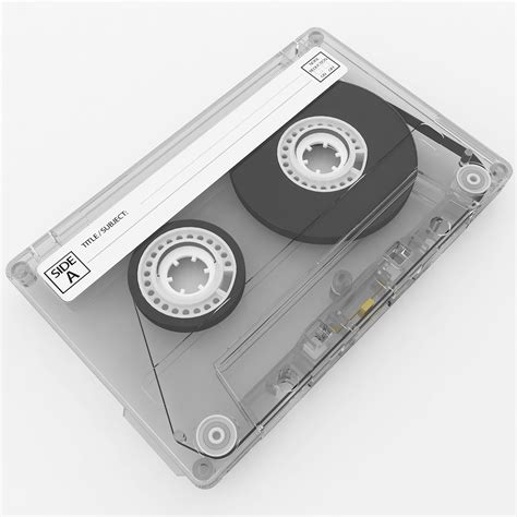 Compact Cassette Tape 3D Model 75 3ds Obj Max Free3D