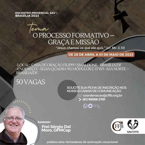 Encontro Nacional Presencial Do Sav Cffb Brasília Df Cffb Conferência Da Família Franciscana