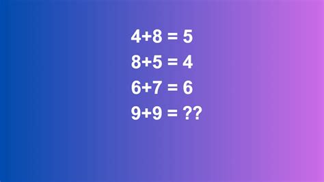 Can You Solve This Tricky Math Puzzle In 7 Seconds