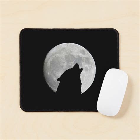 Woolf Howling At The Moon Mouse Pad Support Artist At Redbubble