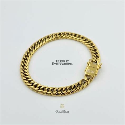 Goldhigh Japan Style Bracelet With Triple Lock Shopee Philippines