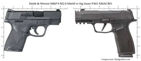 Smith Wesson M P M Shield Vs Sig Sauer P XMACRO Vs Sig Sauer P X Vs Sig Sauer P