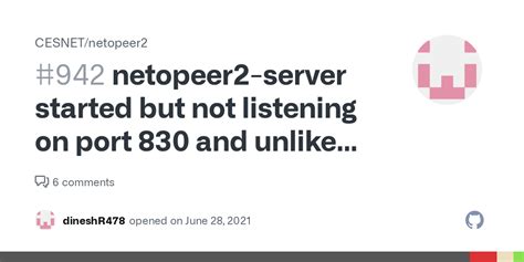 netopeer2 server started but not listening on port 830 and unlike netopeer netopeer2 doesnt