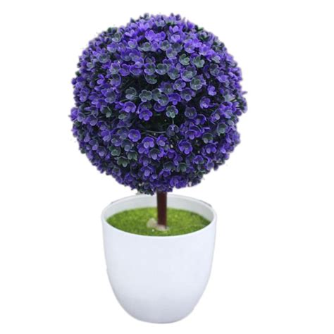 Купить 6шт набор декоративных искусственных уличных шаровых растений в горшке для деревьев