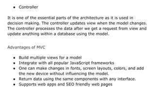 Mvc Vs Mvp Vs Mvvm A Guide On Architecture Presentation Patterns PPT