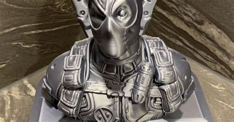 Deadpool Bust Baselettering Por C B Descargar Modelo Stl Gratuito