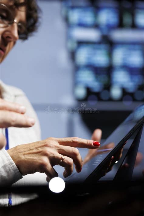 Technicians Writing Server Code Scripts Stock Image Image Of