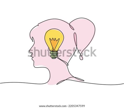One Single Line Drawing Human Woman เวกเตอร์สต็อก ปลอดค่าลิขสิทธิ์