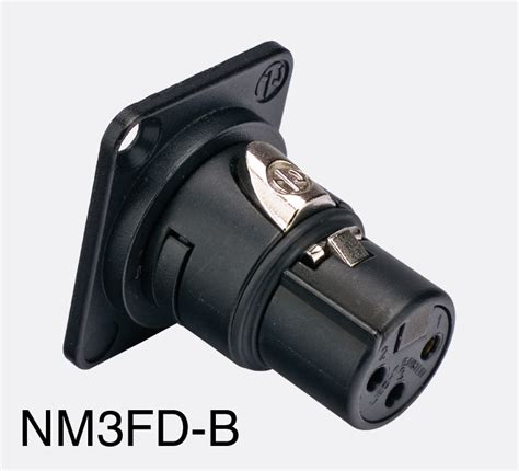 NEUTRIK NM3FD B XLR EMBASE Femelle En Surface