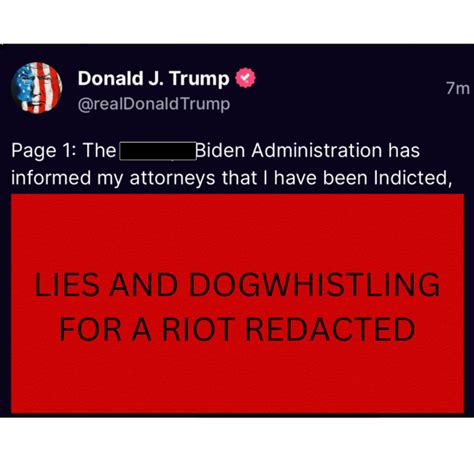 Larry Huynh On Twitter Warning Trump Has Been Indicted For The