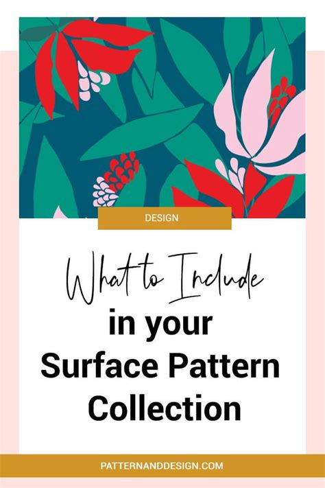 Learn What To Include In Your Pattern Design Collection Surface