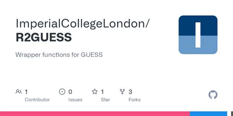 GitHub ImperialCollegeLondon R2GUESS Wrapper Functions For GUESS