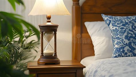 Time Passes In A Rustic Room With An Antique Hourglass And Flowing Sand